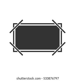 Picture Frame Icon Flat Vector White Stock Vector (Royalty Free) 541569496