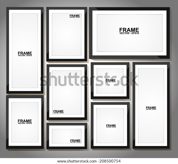 Picture Frame Vector Photo Art Gallery Stock Vector (Royalty Free ...