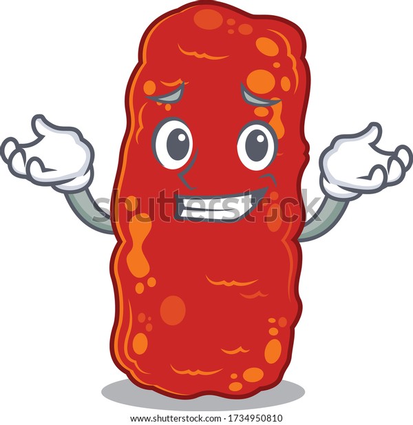 Picture Grinning Acinetobacter Bacteria Cartoon Design Stock Vector ...