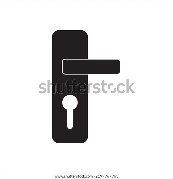 Picture Hinges Door Latch Icon Logo Stock Vector (Royalty Free ...