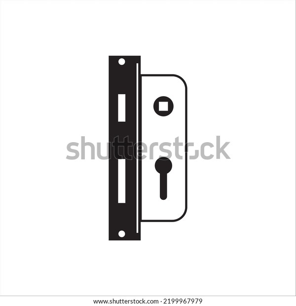 Picture Hinges Door Latch Icon Logo Stock Vector (Royalty Free ...