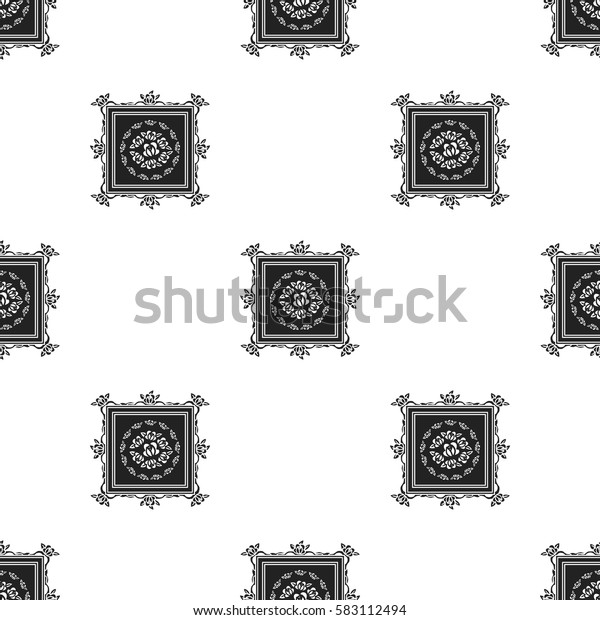 Picture Icon Black Style Isolated On Stock Vector (Royalty Free ...