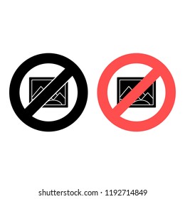 No Image Symbol No Photo Available Stock Vector (Royalty Free ...