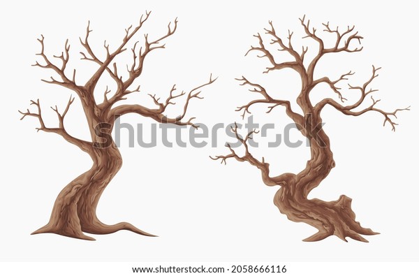 650 Cartoon Tree Without Leaves Images, Stock Photos & Vectors ...