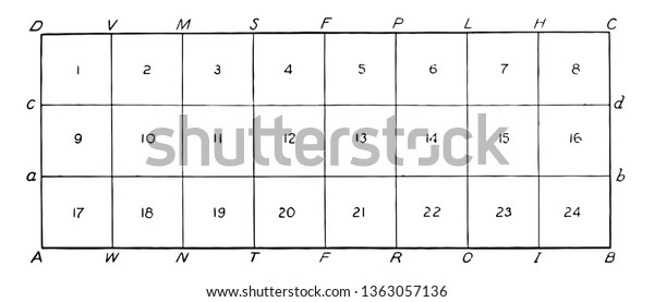 Picture Showing Fraction Boxes Numbered Boxes Stock Vector (Royalty ...