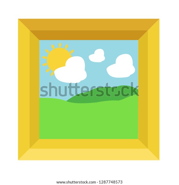 Pictured Frame Emoji Vector Stock Vector (Royalty Free) 1287748573 ...