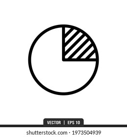Pie Chart Outline Icon Vector Illustration Stock Vector (Royalty Free ...