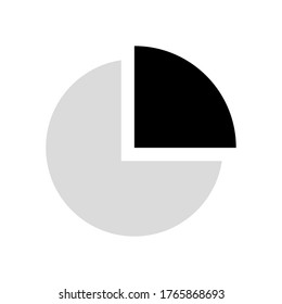 Pie Chart Percentage 25 Pie Graph Stock Vector (Royalty Free ...
