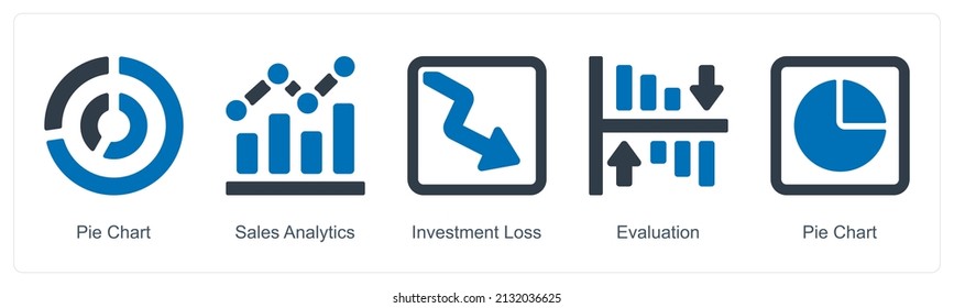 Pie Chart Sales Analytics Icon Concept Stock Vector (Royalty Free ...