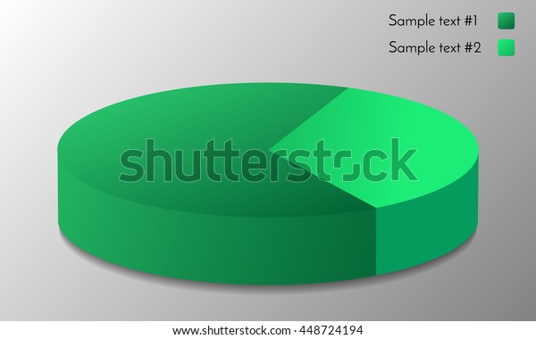 Pie Graphic Chart Vectorillustration Round Glossy: vector de stock ...