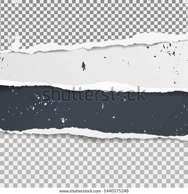 Piece Torn Ripped Tattered Blank Squared Stock Vector (Royalty Free ...