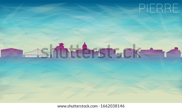 Pierre Sd Usa Skyline City Vector Stock Vector (Royalty Free ...