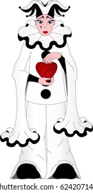 Pierrot Stock Vector (Royalty Free) 624207140 | Shutterstock
