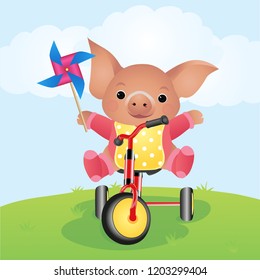 Pig riding bicycle : 151 images, photos et images vectorielles de stock ...
