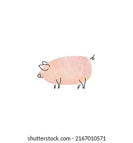 Pig Doodle Cartoon Vector Illustration Stock Vector (Royalty Free ...