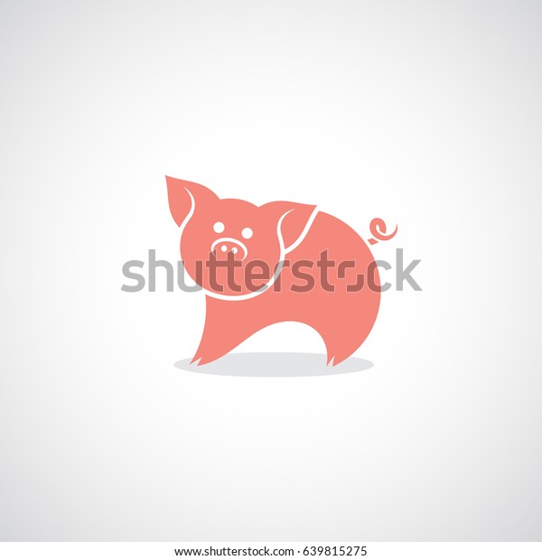 Icono de cerdo - ilustración vectorial