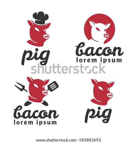 Pig Logo Pig Icon Pork Logo 스톡 벡터(사용료 없음) 583883692 - Shutterstock