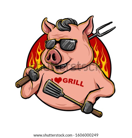 Pig Bbq Cartoon | Free download on ClipArtMag