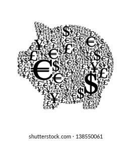 Pig Money Box Stock Vector (Royalty Free) 138550061 | Shutterstock