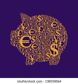 Pig Money Box Stock Vector (Royalty Free) 138550064 | Shutterstock