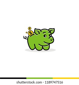Pig Money Logo Stock Vector (Royalty Free) 1189747516 | Shutterstock