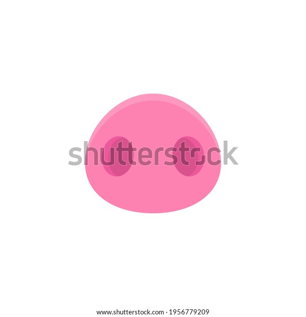 Pig Nose Icon Logo Vector Cartoon: เวกเตอร์สต็อก (ปลอดค่าลิขสิทธิ์ ...