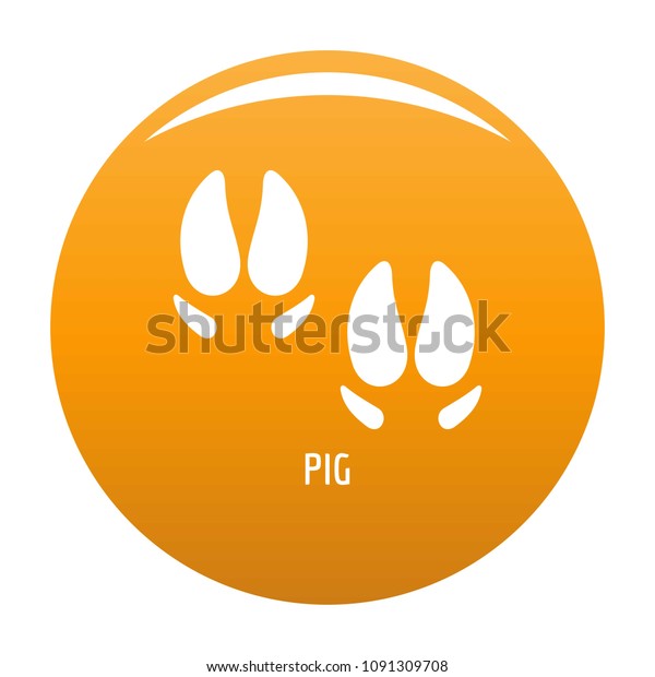 Pig Step Icon Simple Illustration Pig Stock Vector (Royalty Free ...
