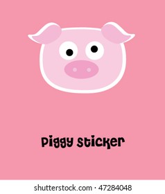 Pig Sticker Stock Vector (Royalty Free) 47284048 | Shutterstock