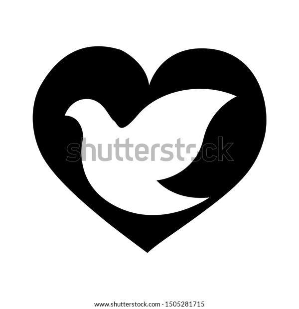 Pigeon Shape Icon Pets Vet Veterinary Stock Vector (Royalty Free ...