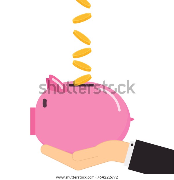 Piggy Back Cartoon Vector Free Space Stock Vector (Royalty Free ...