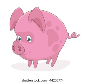 Piggy Cartoon Vector Illustration Stock Vector (Royalty Free) 44203774