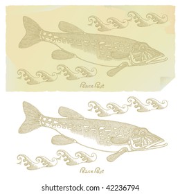 Hand Drawn Fish Vector Stock Vector (Royalty Free) 110297678
