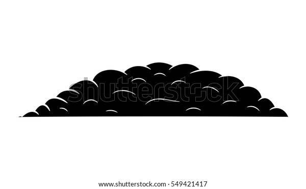 Pile Ground Silhouette Vector Symbol Icon Stock Vector (Royalty Free ...