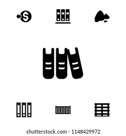 Pile Icon Collection 7 Pile Filled Stock Vector (Royalty Free) 1148429972