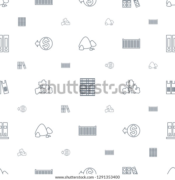 Pile Icons Pattern Seamless White Background Stock Vector (Royalty Free ...