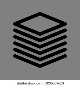 Pile Papers Ream Icon Vector Black Stock Vector (Royalty Free ...
