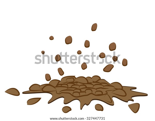 Pile Smashed Ground Heap Soil Vector 库存矢量图（免版税）327447731 | Shutterstock