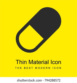 Pill Capsule Bright Yellow Material Minimal Stock Vector (Royalty Free ...