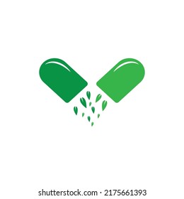 Pill Logo Vector Icon Illustration Design Stock Vector (Royalty Free ...