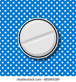Pill Pop Art Vector Illustration Stock Vector (Royalty Free) 685845589 ...