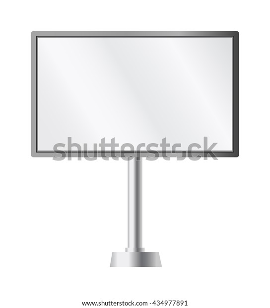 Pillar Banner Billboard Ad Vector Illustration Stock Vector (Royalty ...