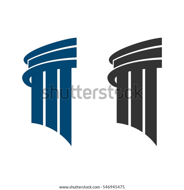Pillar Building Law Office Logo Template Stock Vector (Royalty Free ...