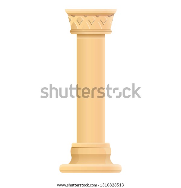 Pillar Icon Cartoon Illustration Pillar Vector : image vectorielle de ...