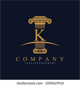 Pillar Letter K Logo Stock Vector (Royalty Free) 1059619910 | Shutterstock
