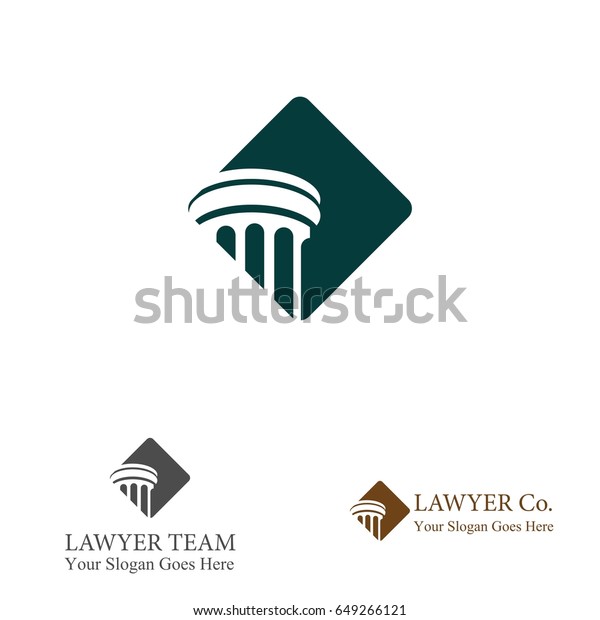 Pillar Logo Lawyer Stock Vector (Royalty Free) 649266121