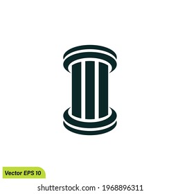 Pillar Logo Template Vector Illustration Simple Stock Vector (Royalty ...