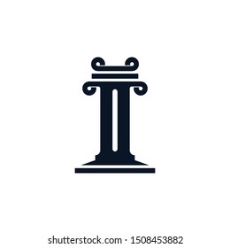 Pillar Symbol Vector Icon Illustration Stock Vector (Royalty Free ...