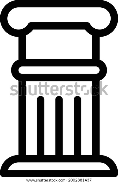 con fondo blanco.pillar es un símbolo: vector de stock (libre de ...