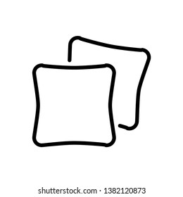 Pillow Icon Flat Vector Template Stock Vector (Royalty Free) 1382120873 ...