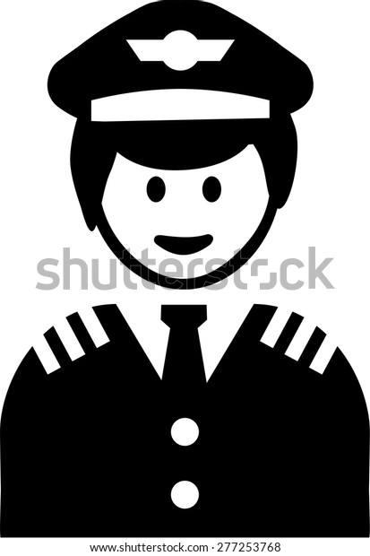 Pilot Pictogram Symbol Stock Vector (Royalty Free) 277253768